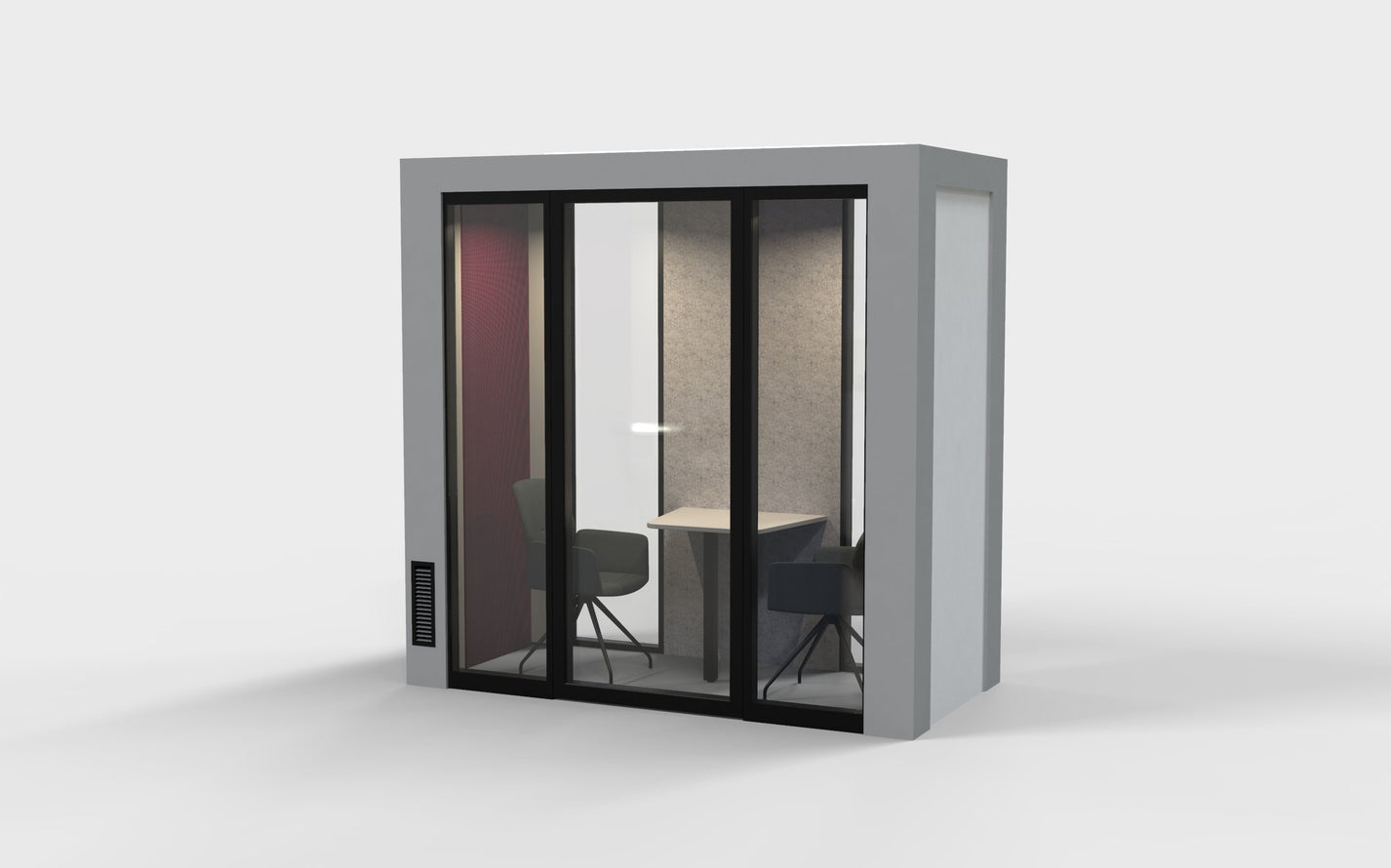 QuickPod™ - 2-Seater Meeting Pod (Small) - 2400L x 1200W x 2400H – CO Designs